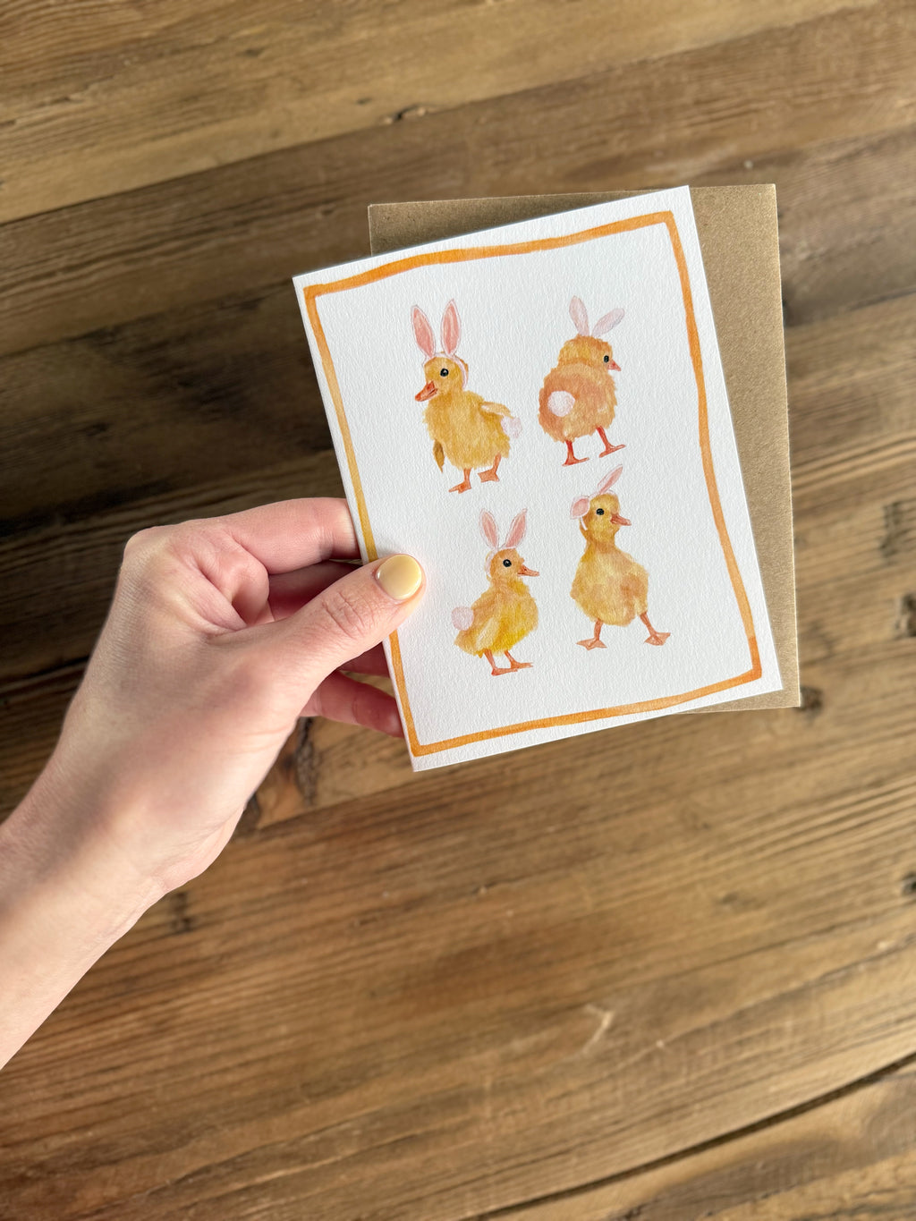Easter Bunny Ducks Greeting Card – Lana's Shop