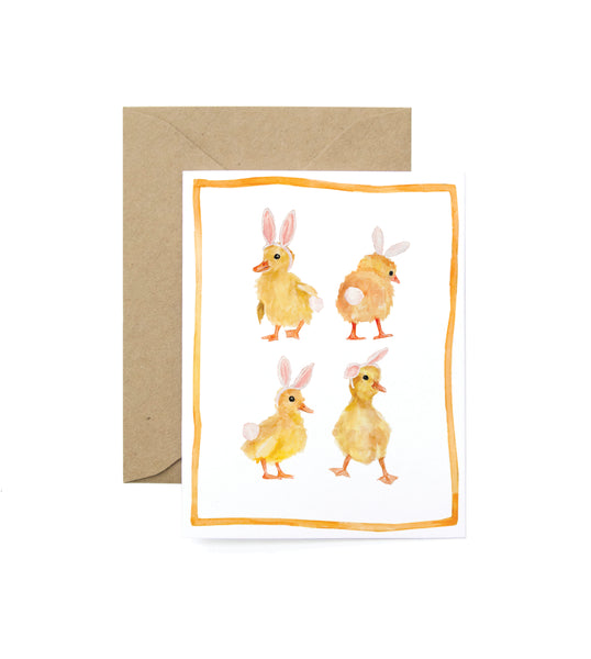 Easter Bunny Ducks Greeting Card – Lana's Shop