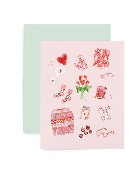 Rosy and Cozy Card – Lana's Shop