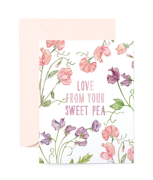 Love your Sweet Pea Card – Lana's Shop