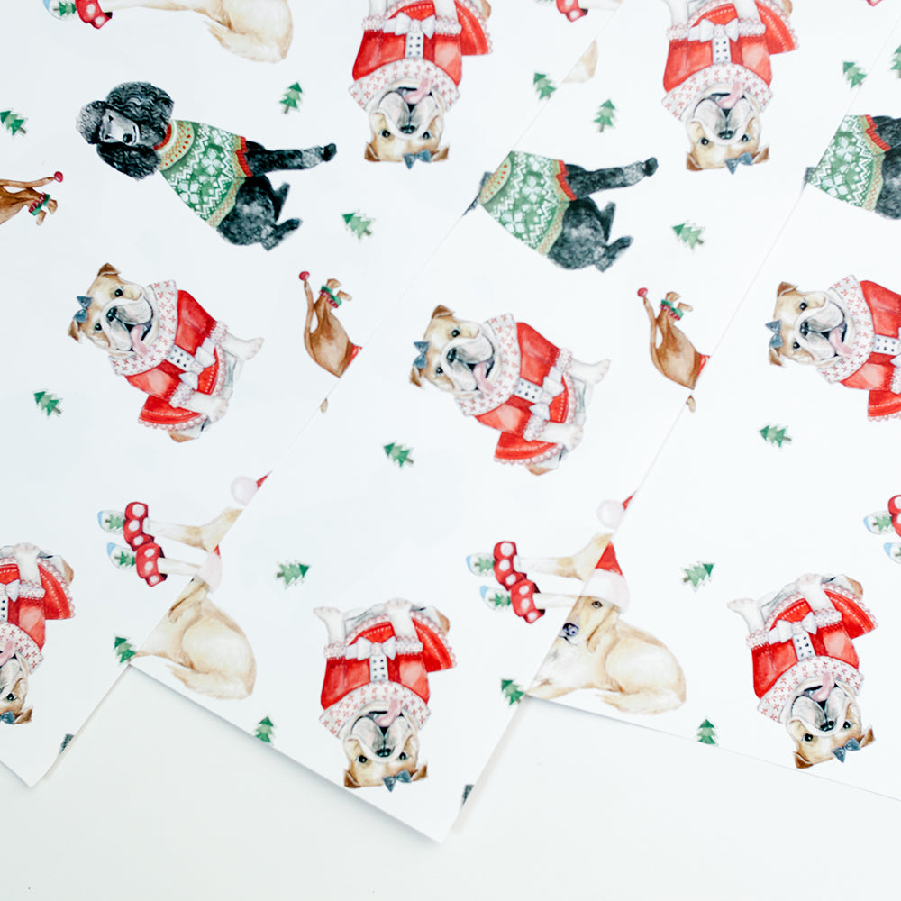Holiday Dogs Gift Wrap – Lana's Shop