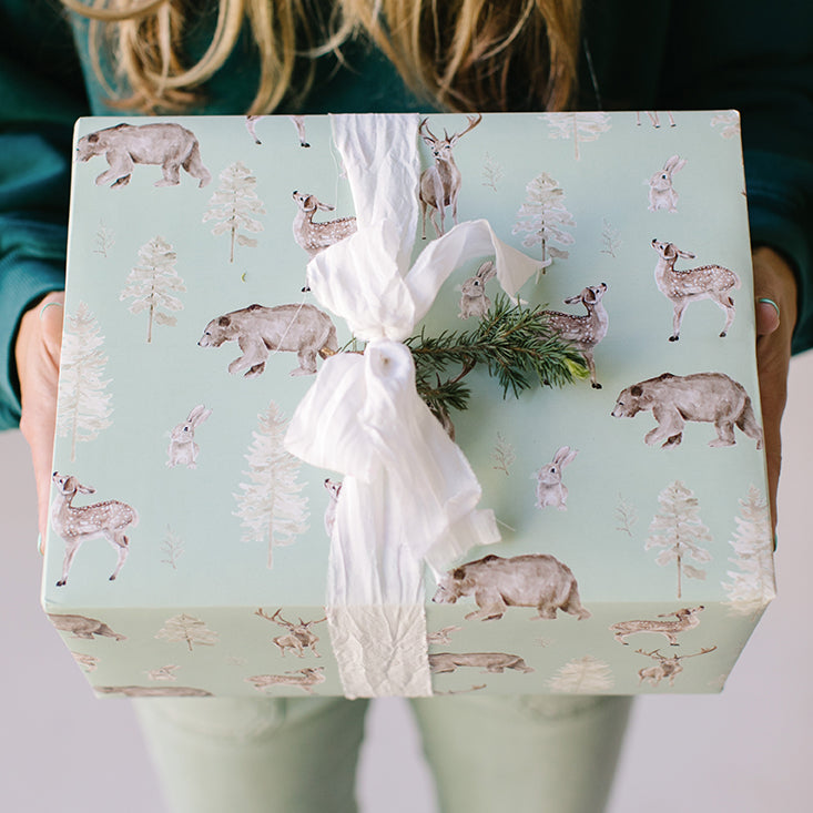 Forest and Fauna Deer and Bear Gift Wrap – Lana's Shop